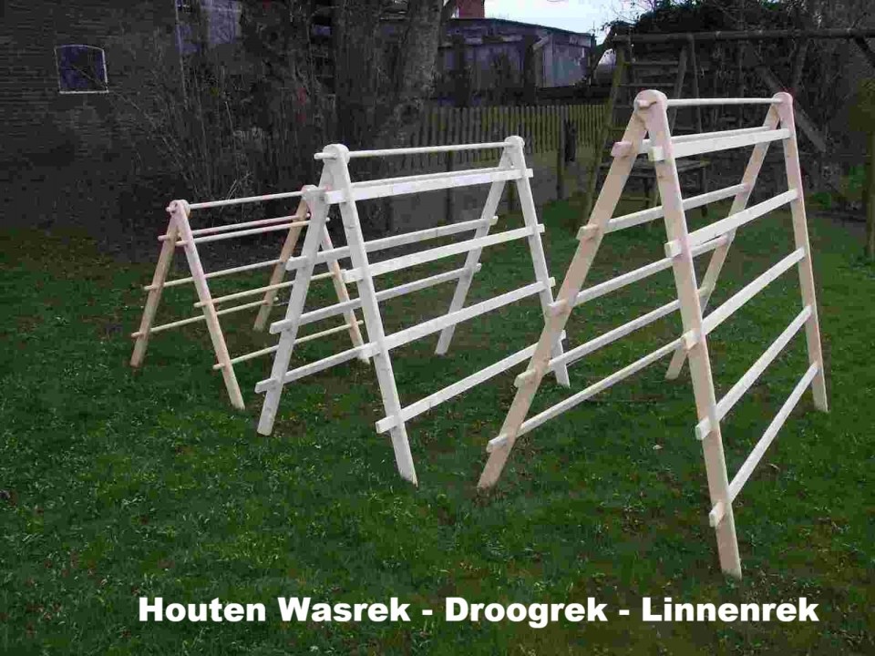Rak Grenen Houten Wasrek - Droogrek - Li - marketplaceonline.nl